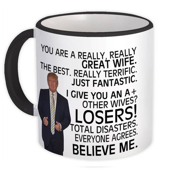 Wife Donald Trump Mug - Etsy UK