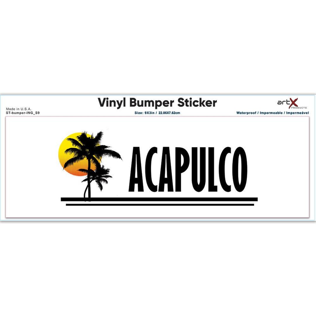 Acapulco Sticker Gift Mexico Tropical Beach Travel Souvenir - Etsy