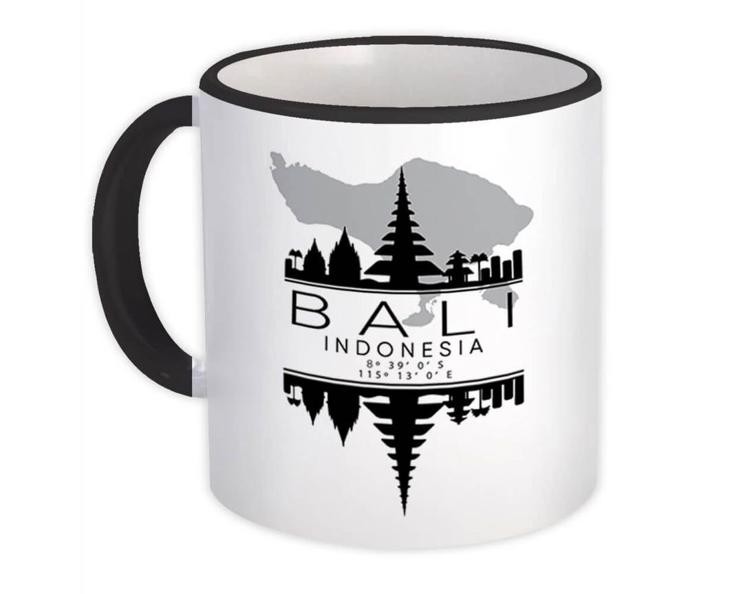 Bali Temple Mug Gift Indonesia Tropical Country Souvenir Tanah Lot ...