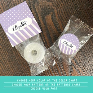 Personalized Life Savers Candy Sticker Bulk Custom Round or Tag Label ...