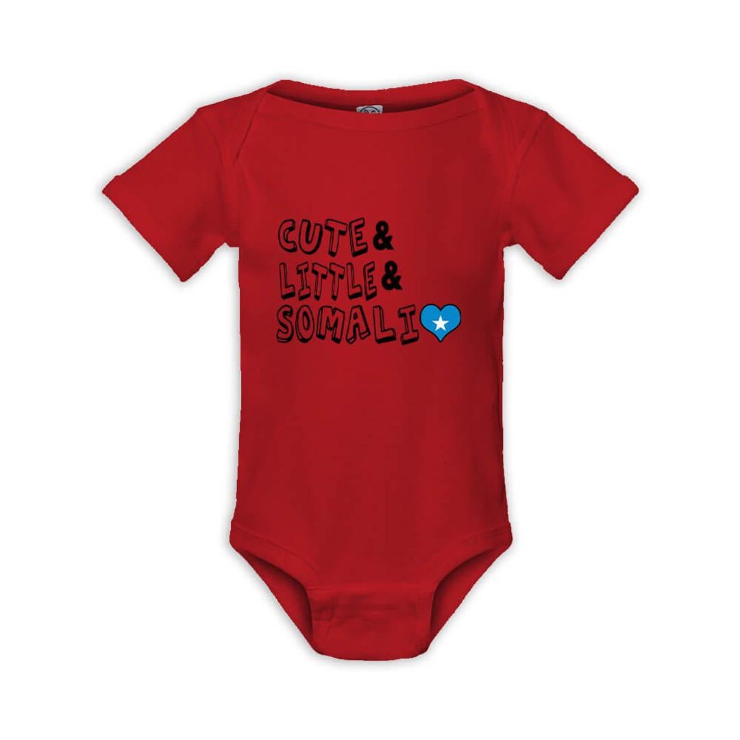 Somali Flag Cute Baby Somalia Baby Bodysuit Gift Country Name Newborn ...