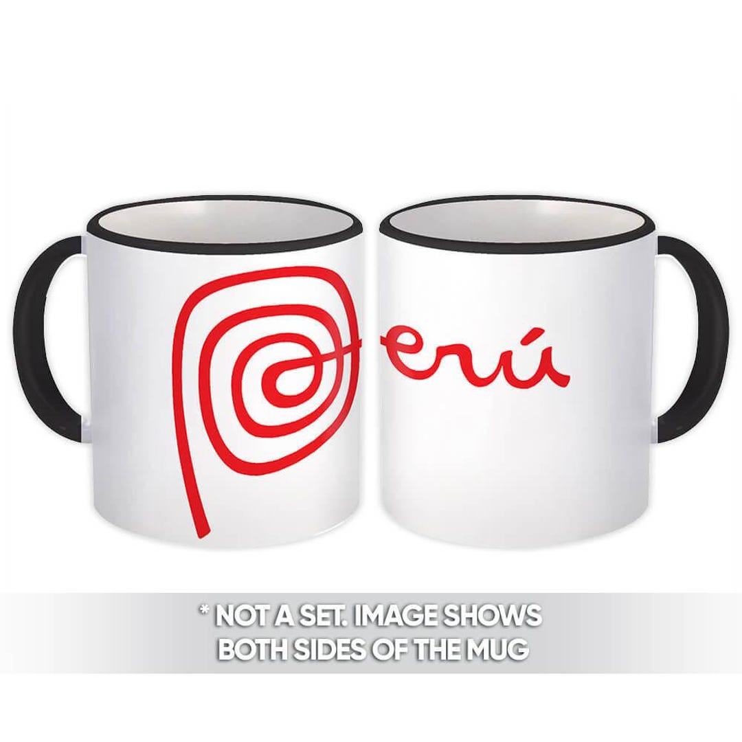 Peru Mug Gift Logo Nasca Tourism Expat Peruvian Souvenir Travel - Etsy