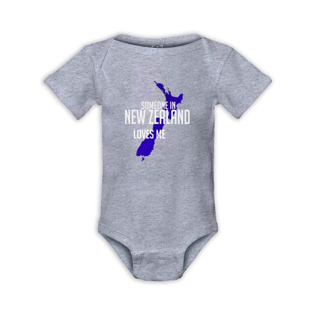 Someone in New Zealand Loves Me Baby Bodysuit Gift for Kids Children ...