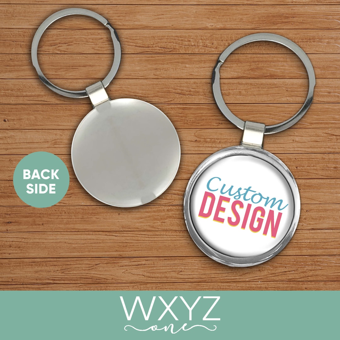 Personalized Rounded Keychain, Custom Keychain, Wedding Keychain Bulk ...