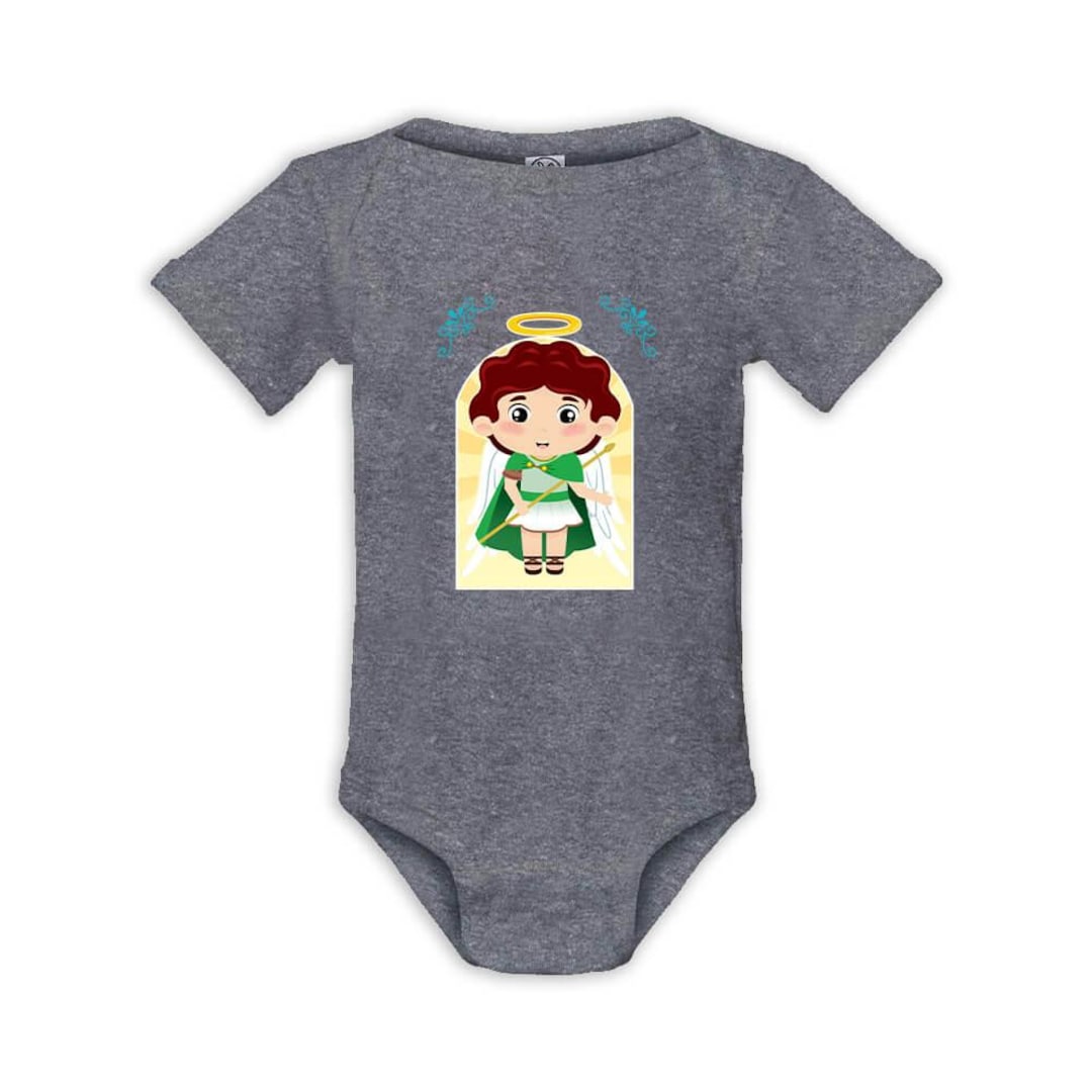 Archangel Raphael Baby Bodysuit – Catholic Infant Gift, Saint Raphael ...