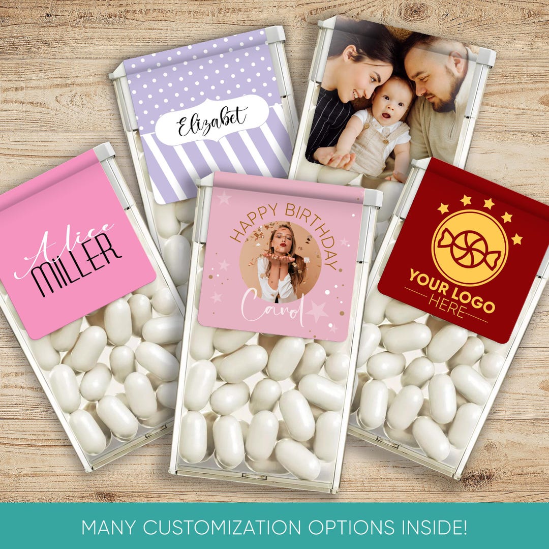 Personalized 24 Mint Label Sticker Bulk Custom Tag Label Party Favor ...