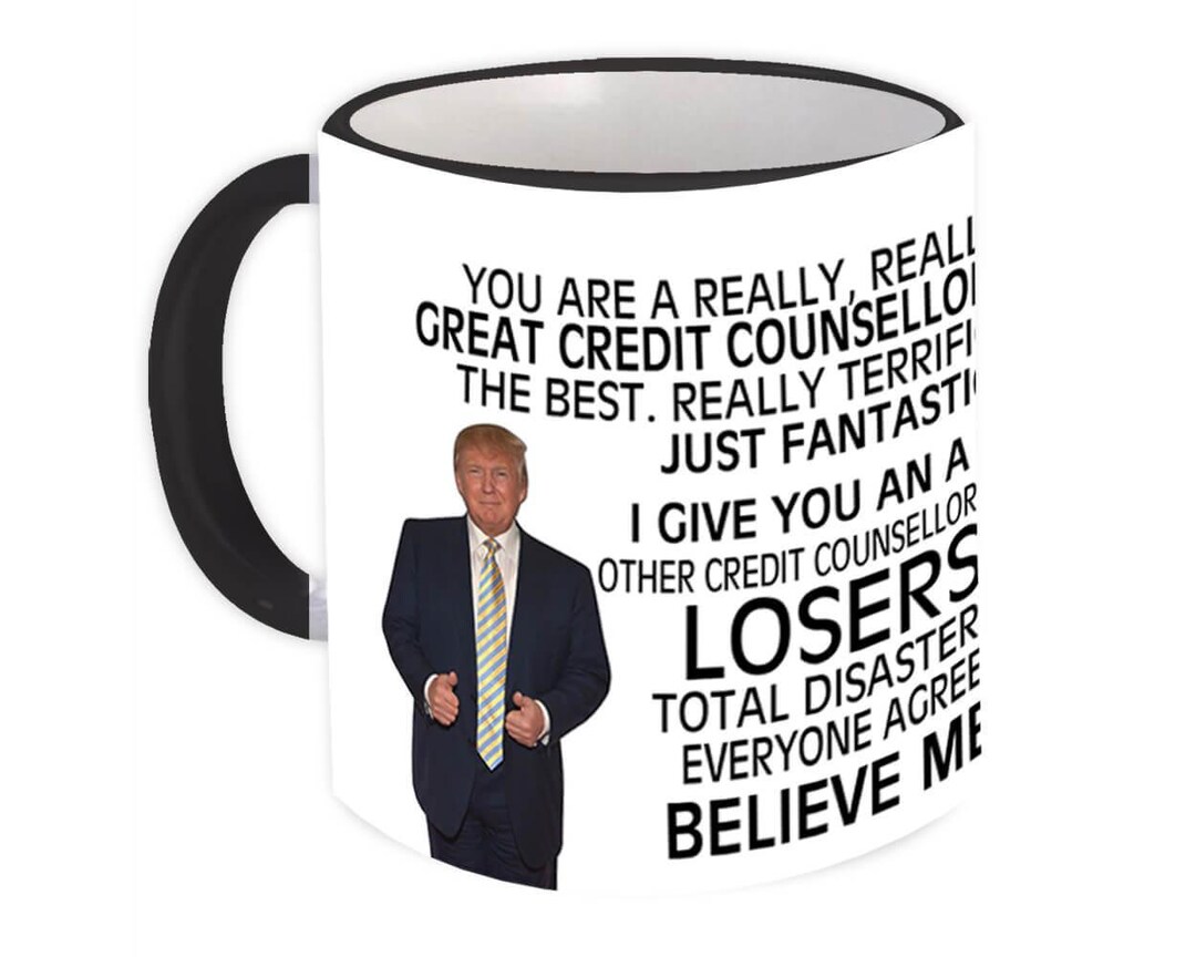 CREDIT COUNSELOR Funny Trump Mug Gift Great Birthday Christmas Jobs - Etsy