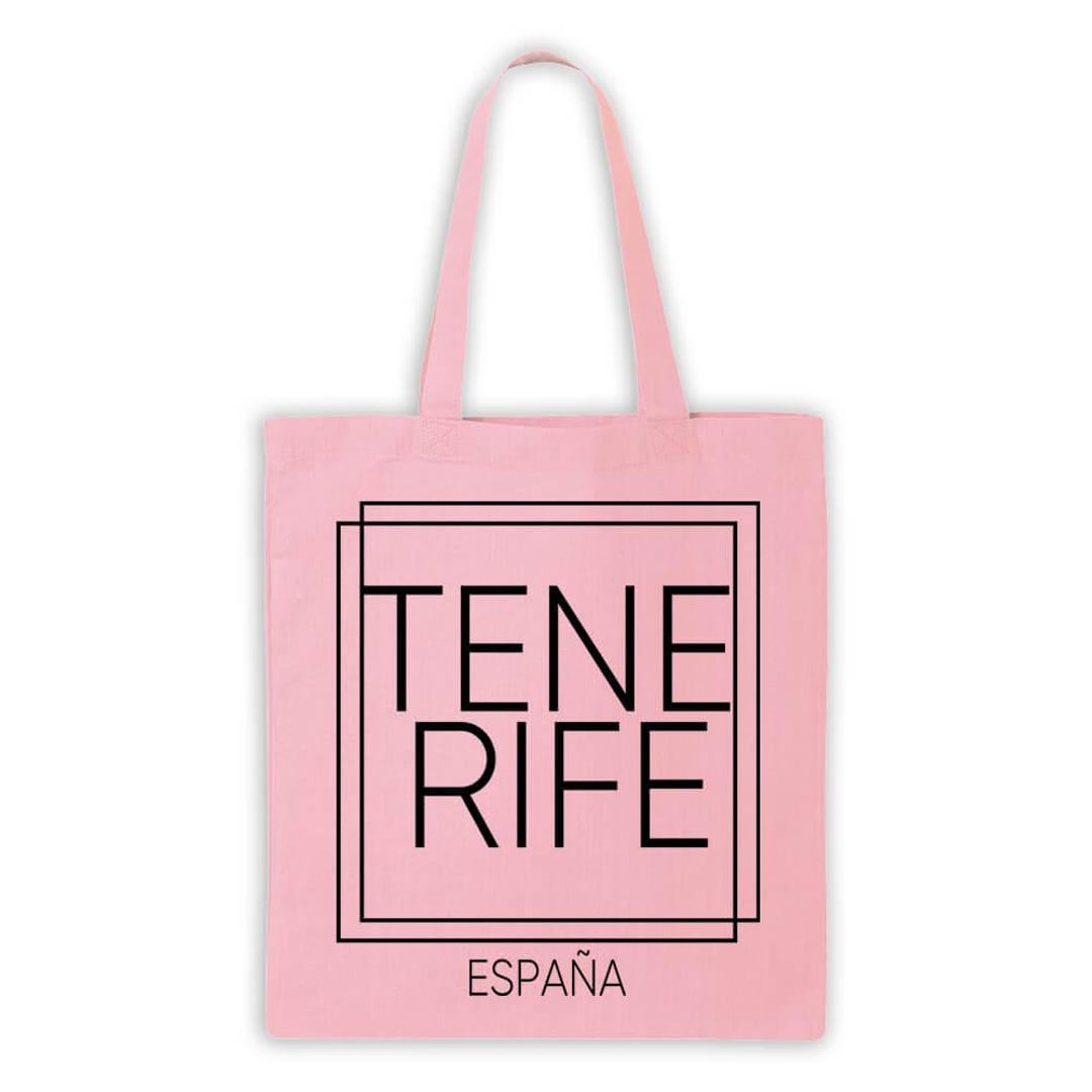 TENERIFE Spain Standard Tote Bag Gift Square Modern Minimalist Font - Etsy
