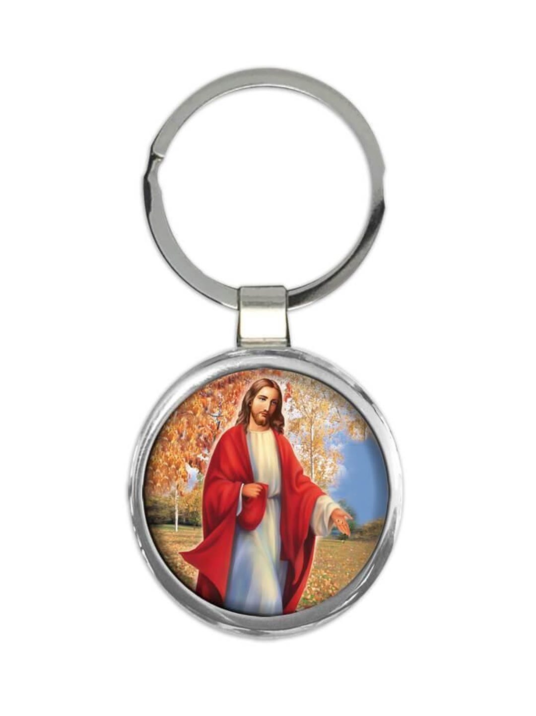 Jesus Sower Gift Round Keychain Catholic Religious Christ Religion ...