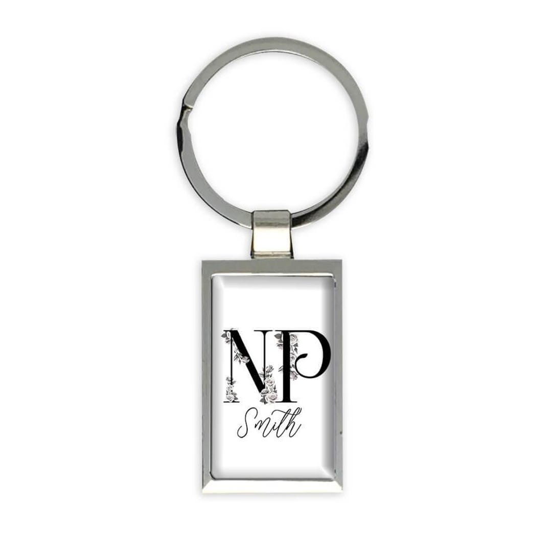 Nurse Practitioner Personalized Gift Rectangular Keychain Boho Floral ...