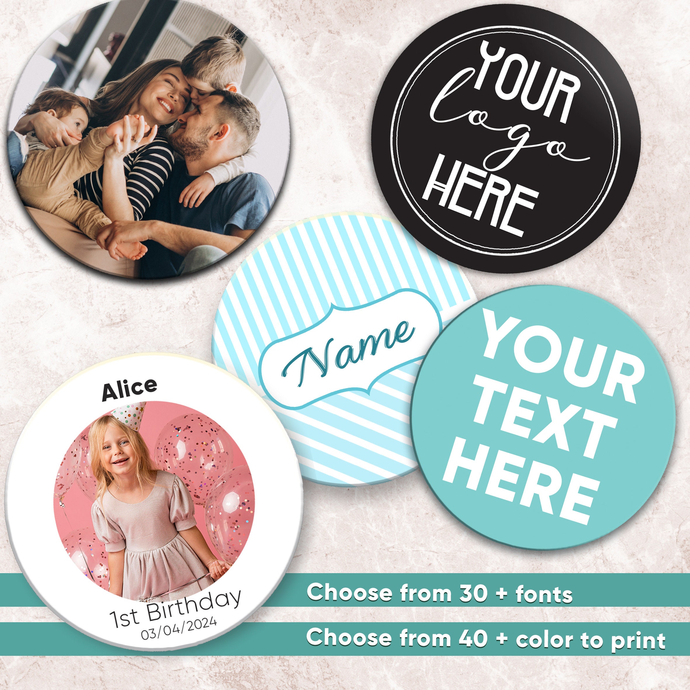 Custom Soft Round Promotional Magnet Personalized Round-shaped Fridge ...