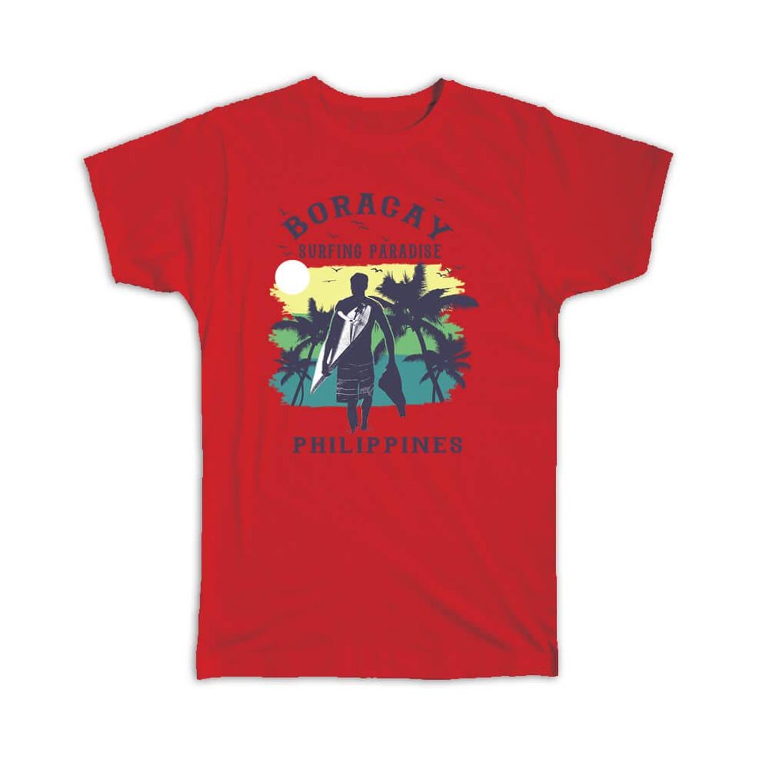 Boracay Philippines T-shirt Gift Surfing Paradise Beach Tropical ...