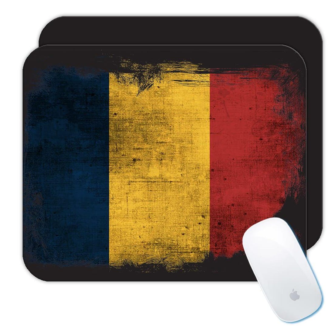 Chad Chadian Flag Mousepad Gift Distressed Africa African Country ...