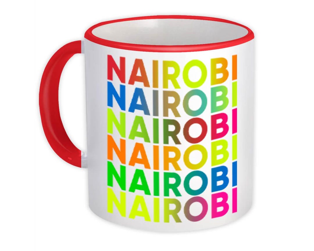 Nairobi Country of Kenya Gradient Name Tropical Colors - Etsy