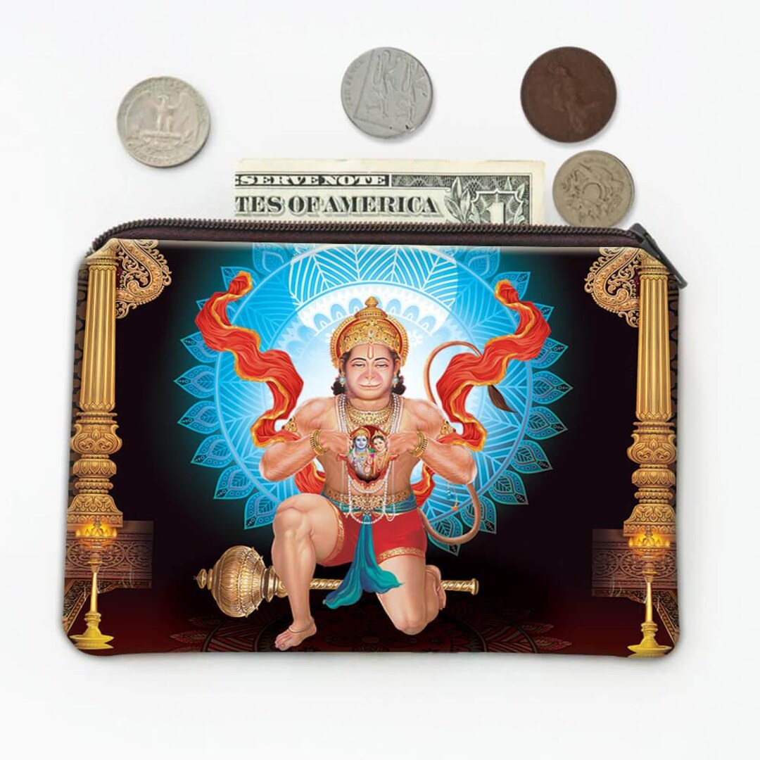 Hanuman Rama Sita Coin Purse Gift Vintage Indian Style Religion ...