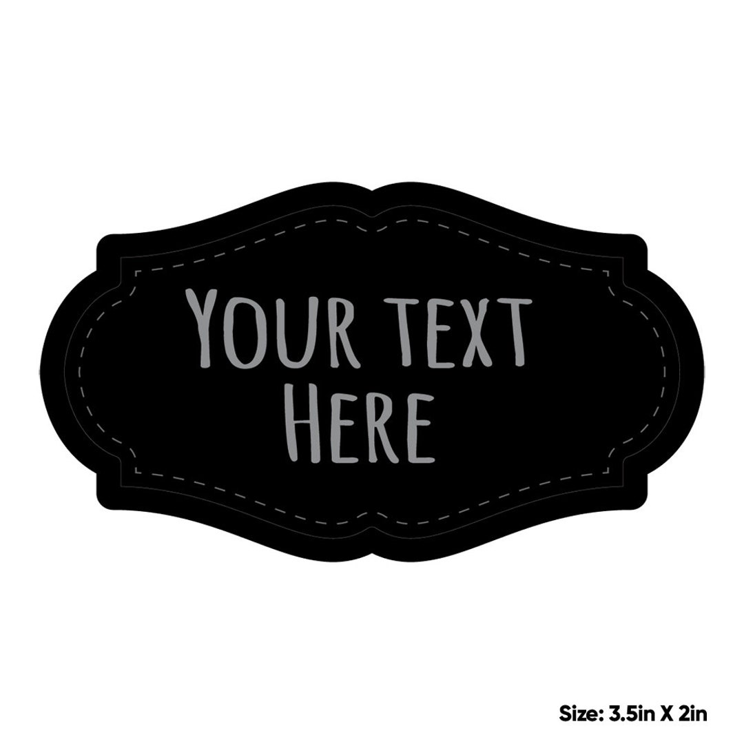 Custom Textured Vintage Chalkboard Sticker Bulk Pantry Organize Label ...