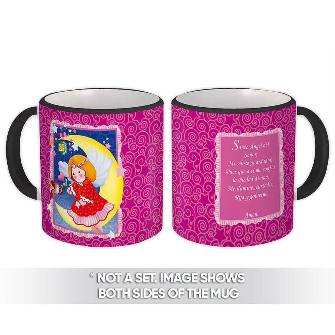 Santo Angel Mug Gift Catolica Catolico Religiosa Catholic Spanish ...