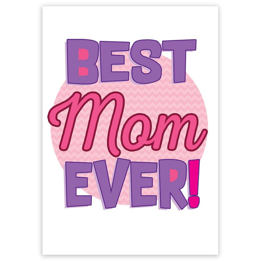 Best MOM Ever Sticker Gift Mother Family Christmas Birthday Cute - Etsy