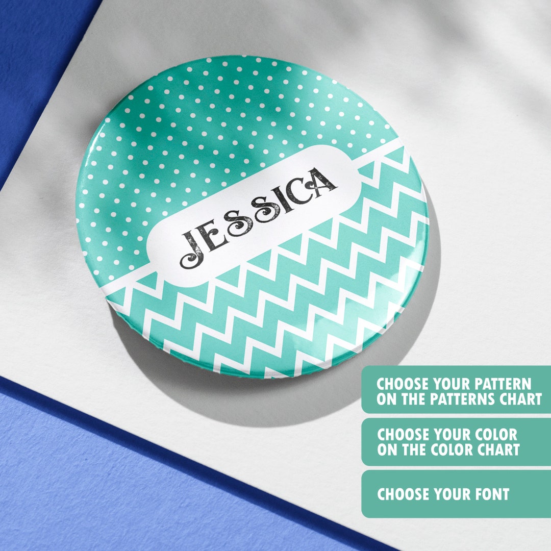 Set of 4 Personalized Drink Coaster, Custom Round Coaster, Bottom ...