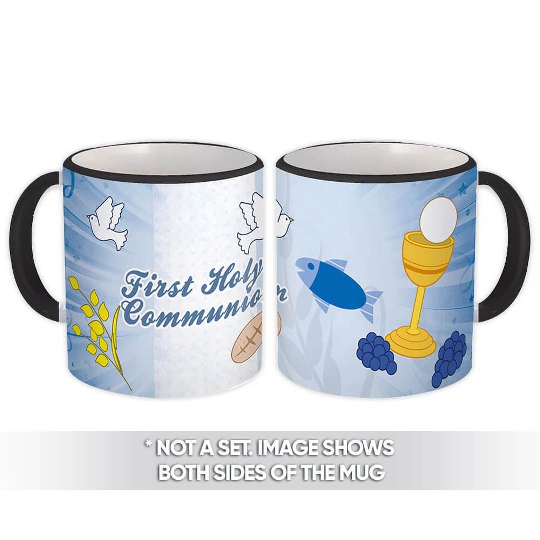 First Holy Communion Mug Gift Catholic Religious Giveaway - Etsy