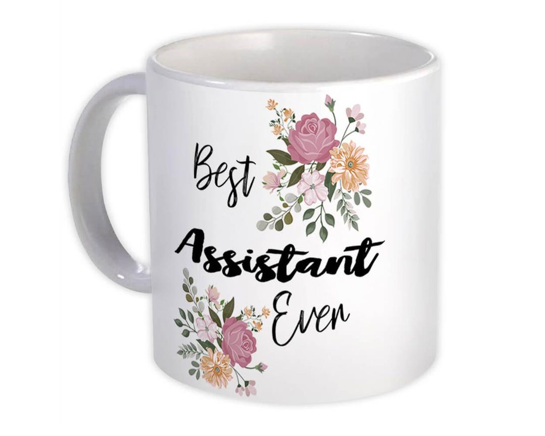 Best ASSISTANT Ever Mug Gift Flowers Floral Boho Vintage Pastel - Etsy