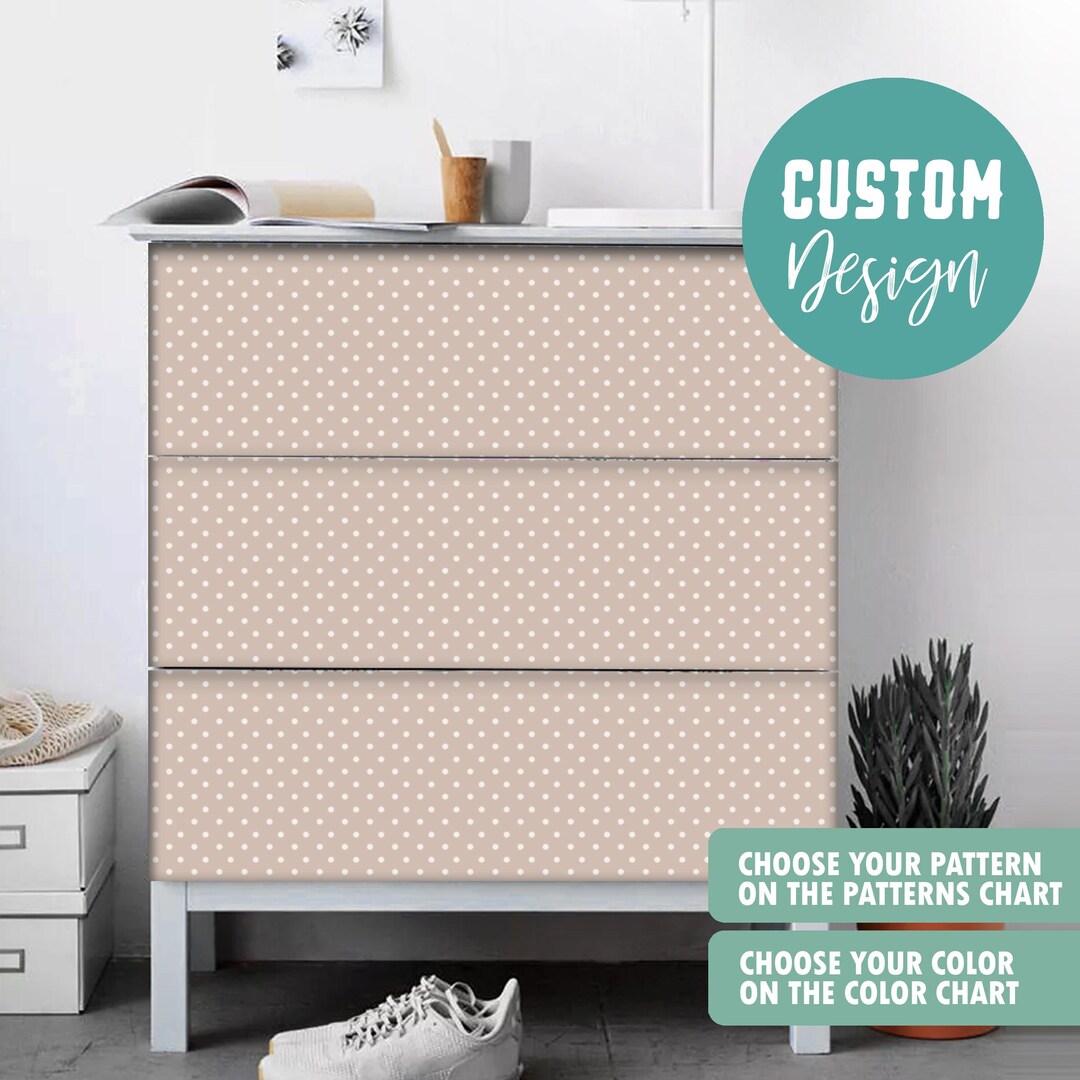 Custom Vinyl Front Wraps for IKEA® Malm Dresser Personalized Vinyl ...