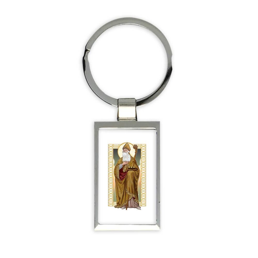 Saint Nicholas Gift Rectangular Keychain Catholic Church Wonderworker ...