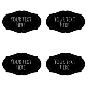 Custom Textured Vintage Chalkboard Sticker Bulk Pantry Organize Label ...