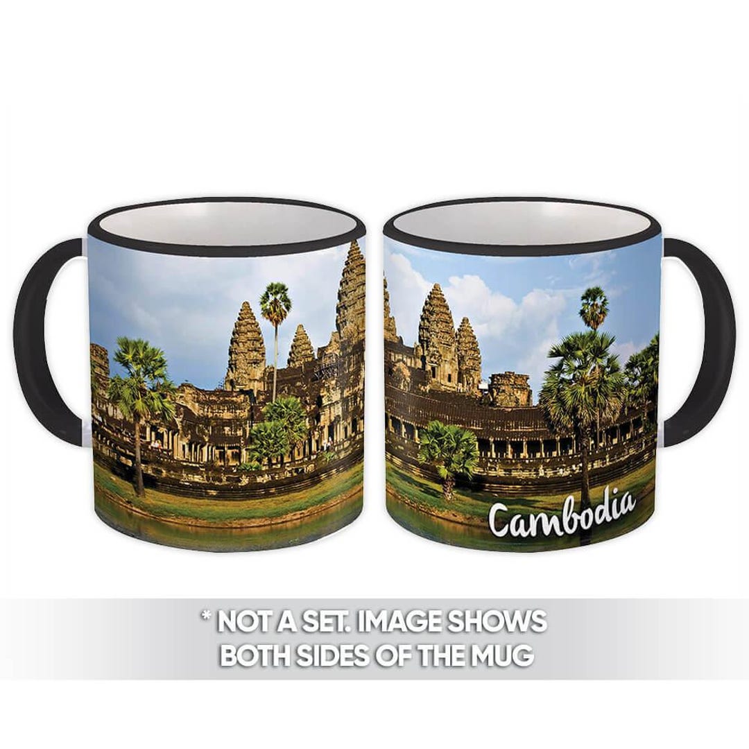 CAMBODIA ANGKOR WAT Mug Gift Cambodian Pride Flag Country Souvenir ...