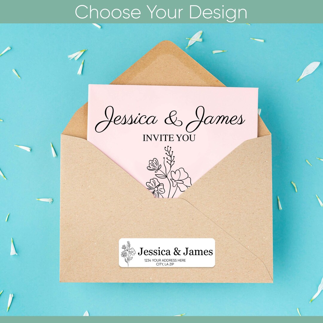 Personalized Paper Return Address Labels Sending Mail Custom Sticker ...