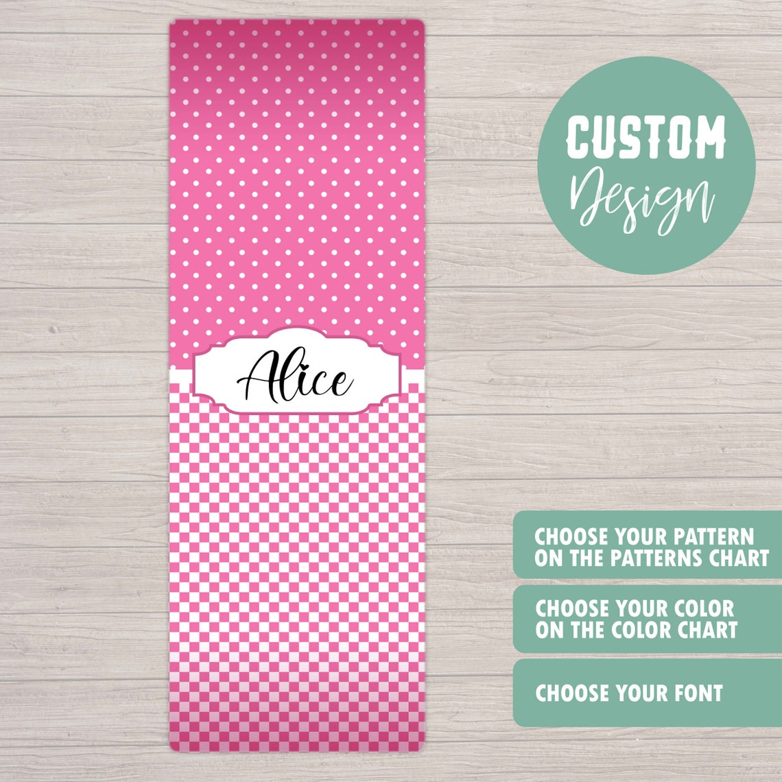 Personalized Yoga Mat Customized Yoga Mat Gym Exercise Yoga Printed ...