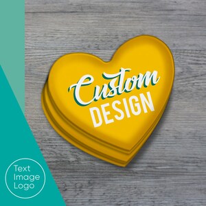 Custom 3D Epoxy Heart Magnet, Personalized Photo Fridge Decor - Etsy