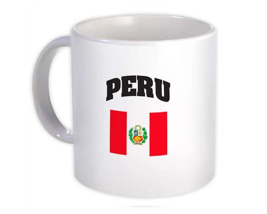 Peru Mug Gift Flag Chest Peruvian Expat Country Patriotic Flags Travel ...