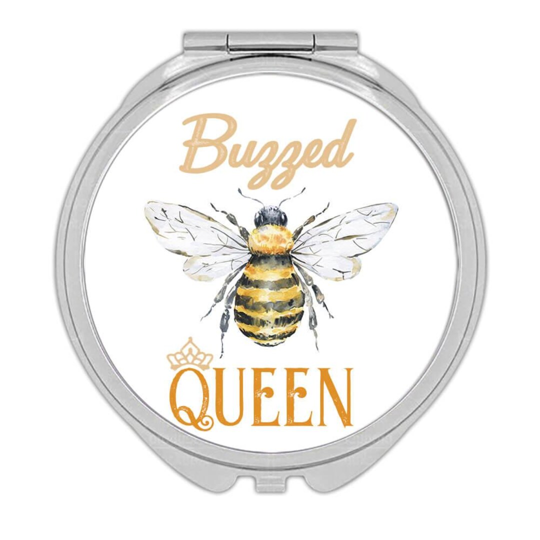 Buzzed Queen Bee Compact Mirror Gift Retro Lover - Etsy