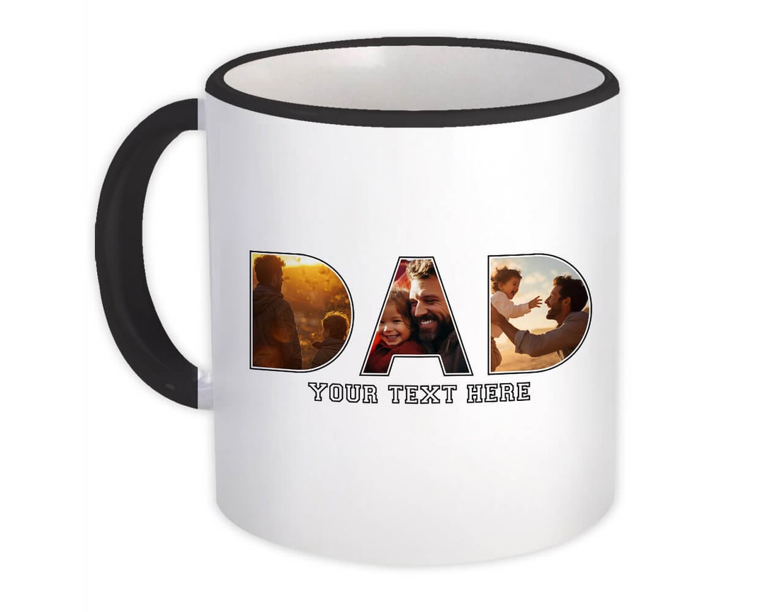 Customized Dad Photo Mug Father's Day Papa Father Cup Birthday ...