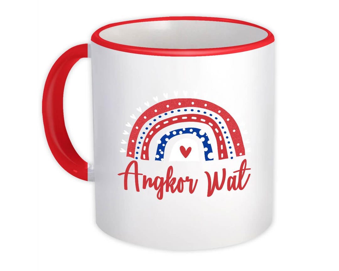 Angkor Wat Cambodia Mug Gift Rainbow - Etsy