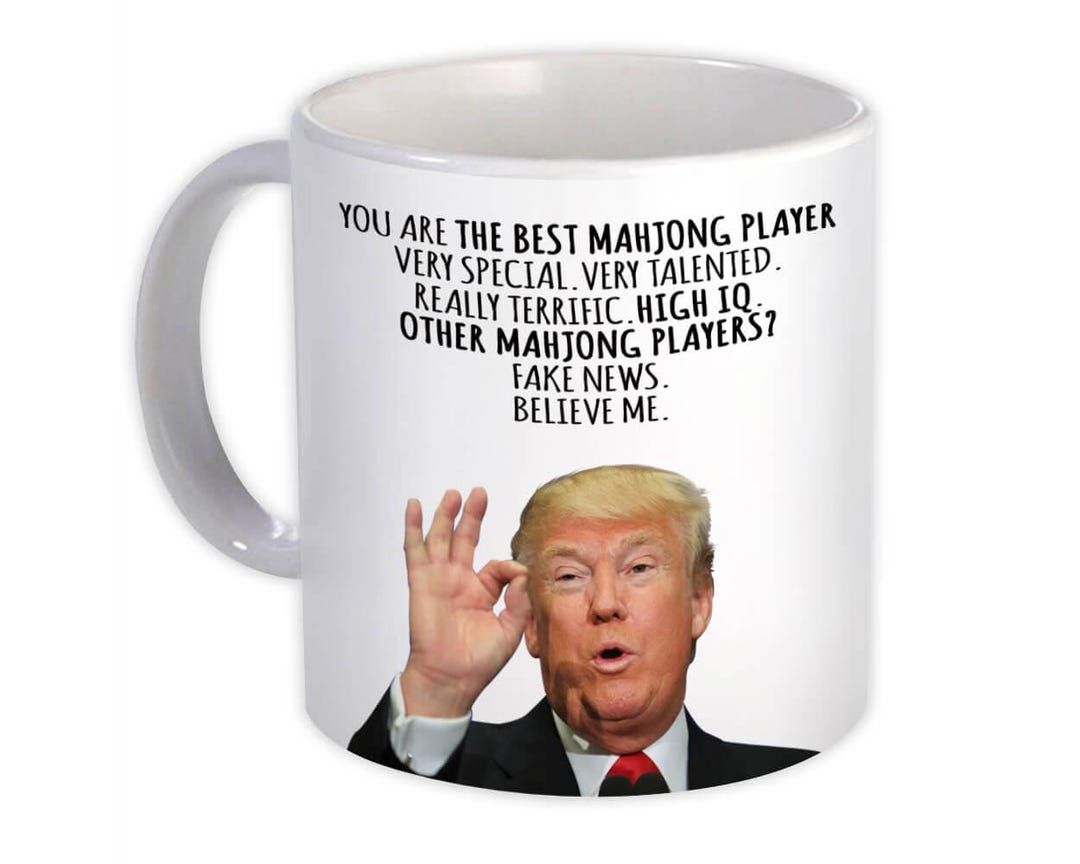 Great Mahjong Player Gift Funny Trump Mug Birthday Christmas Sports - Etsy
