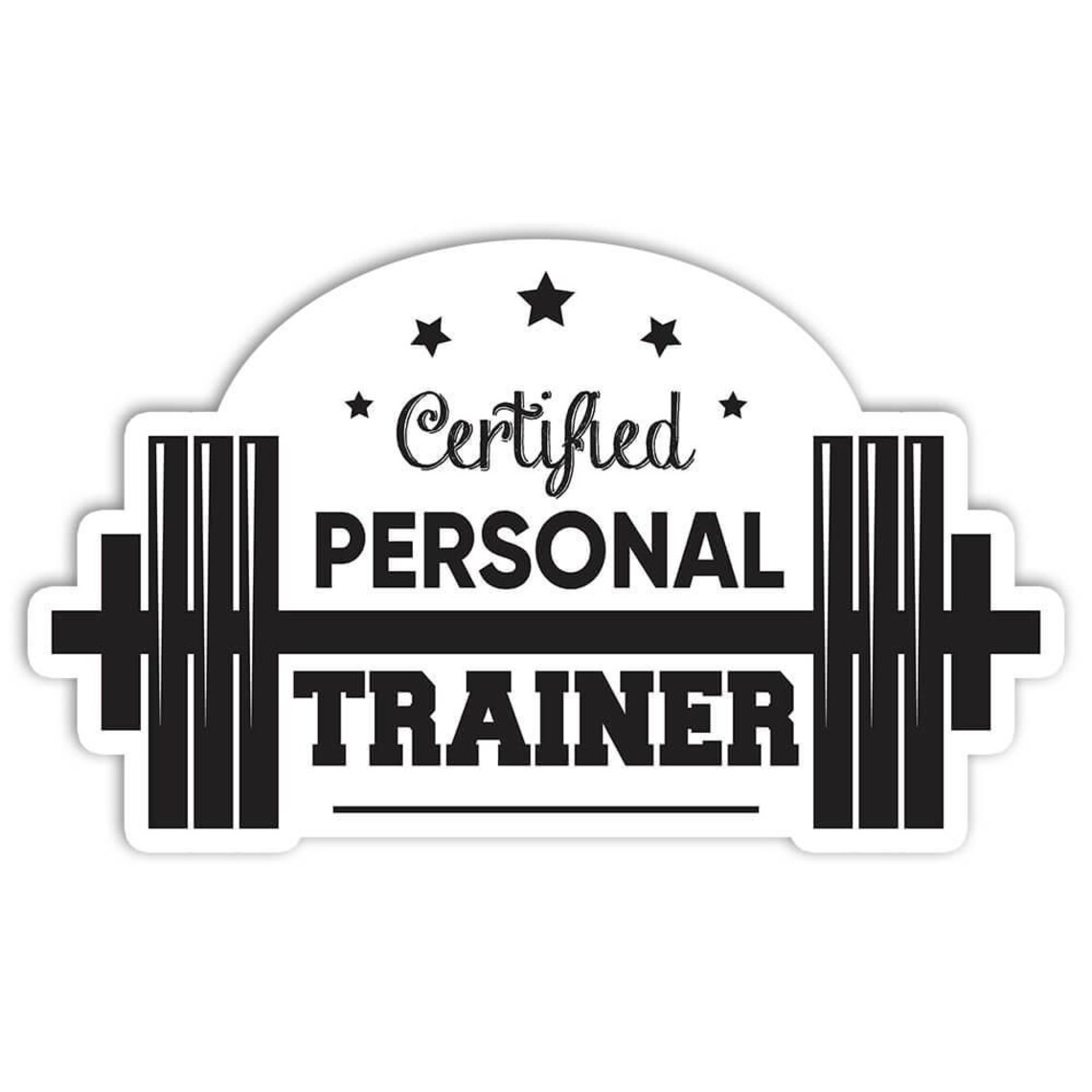 For Certified Personal Trainer Sticker Gift Gym Weightlifting Sport ...