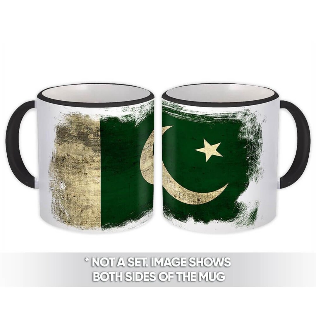 Pakistan Mug Gift Distressed Flag Vintage Pakistani Expat Country - Etsy