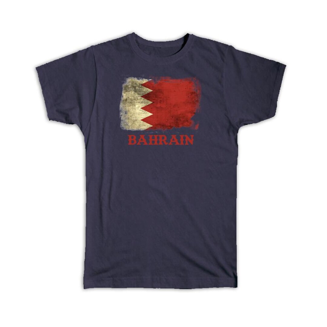 Bahrain Bahraini Flag T-shirt Gift Distressed Asia Asian Country Souvenir Patriotic Vintage - Etsy
