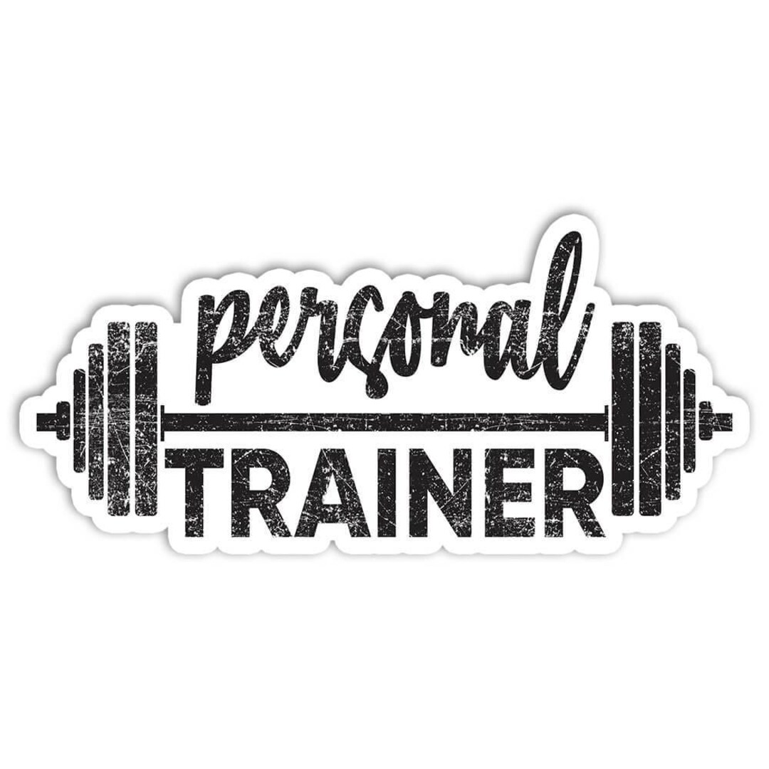 For Best Personal Trainer Sticker Gift Weightlifting Sport Instructor ...