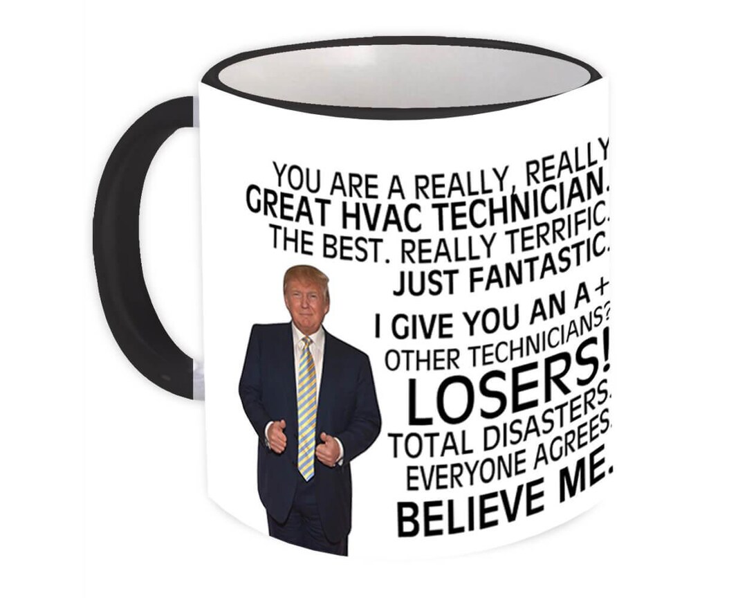 HVAC TECHNICIAN Funny Trump Mug Gift Great Birthday Christmas Jobs - Etsy