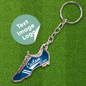 Personalized Metallic Football Boot Keychain, Custom Soccer Gift - Etsy