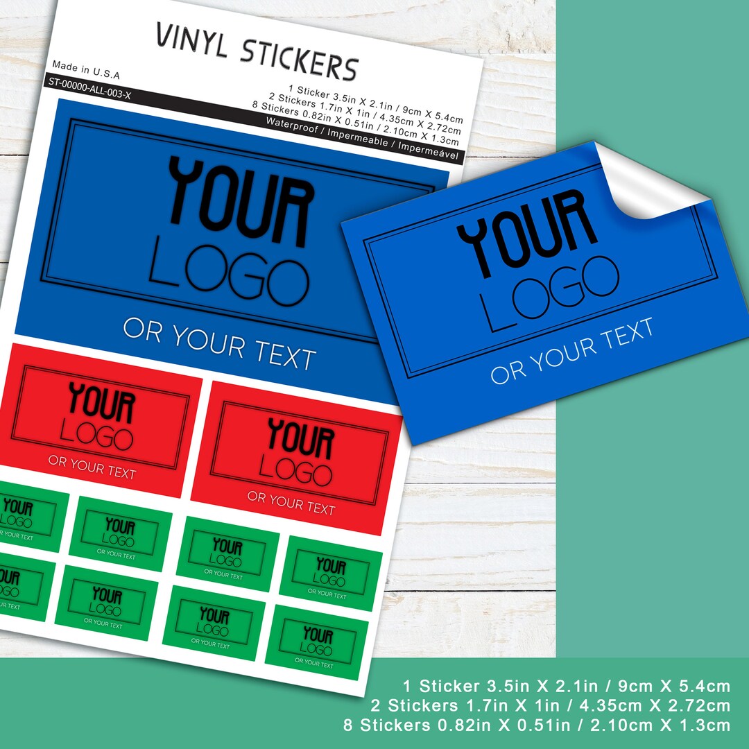 Personalized Sheet Multi Sizes Stickers Bulk Custom Sticker Hobby ...