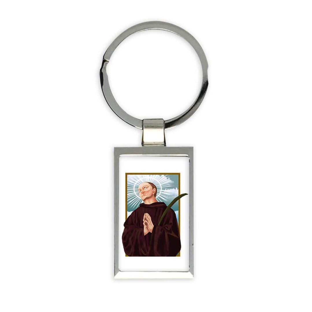 Saint Placid Gift Rectangular Keychain Catholic Saints Religious Saint ...