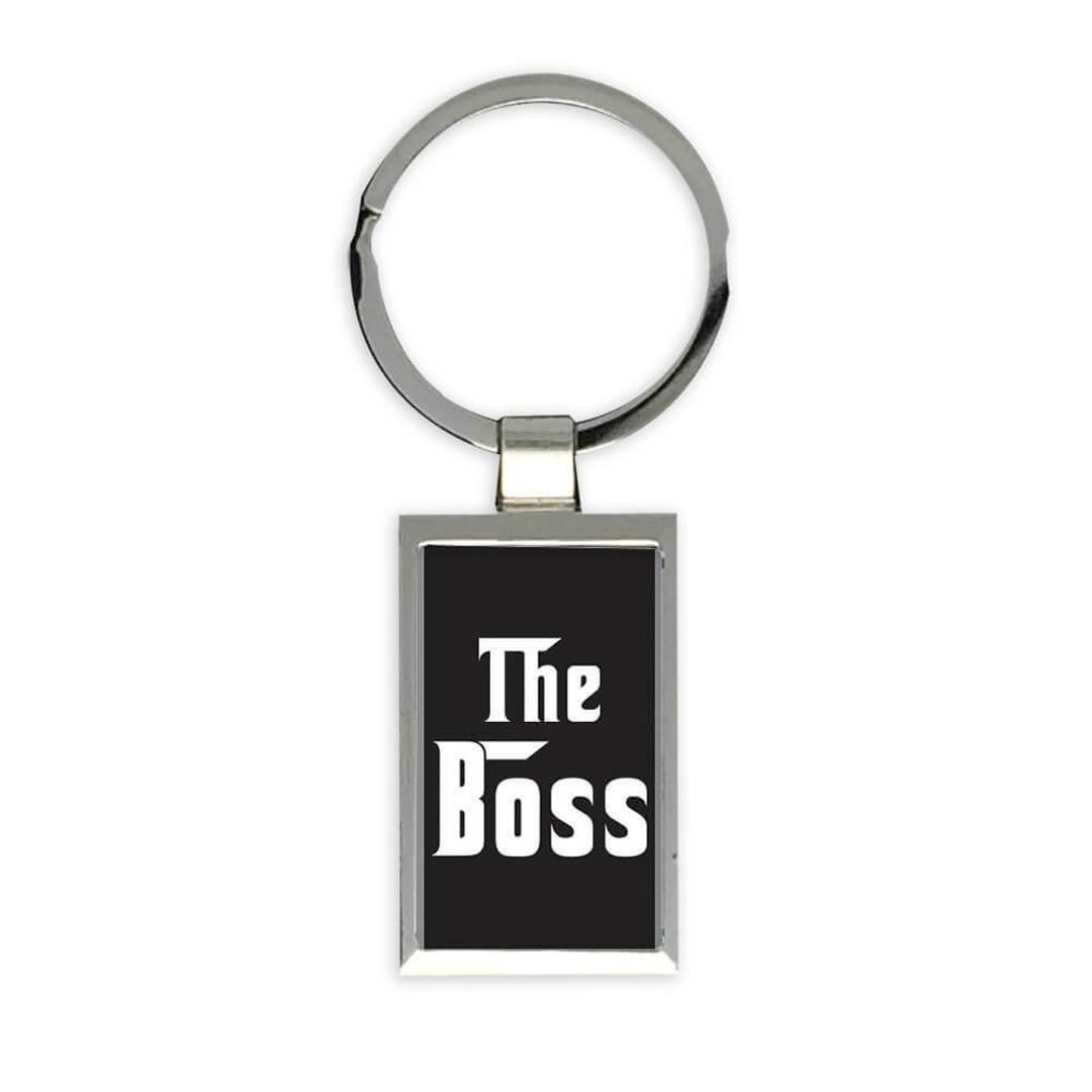 The Boss Gift Rectangular Keychain Profession Job Work Coworker ...