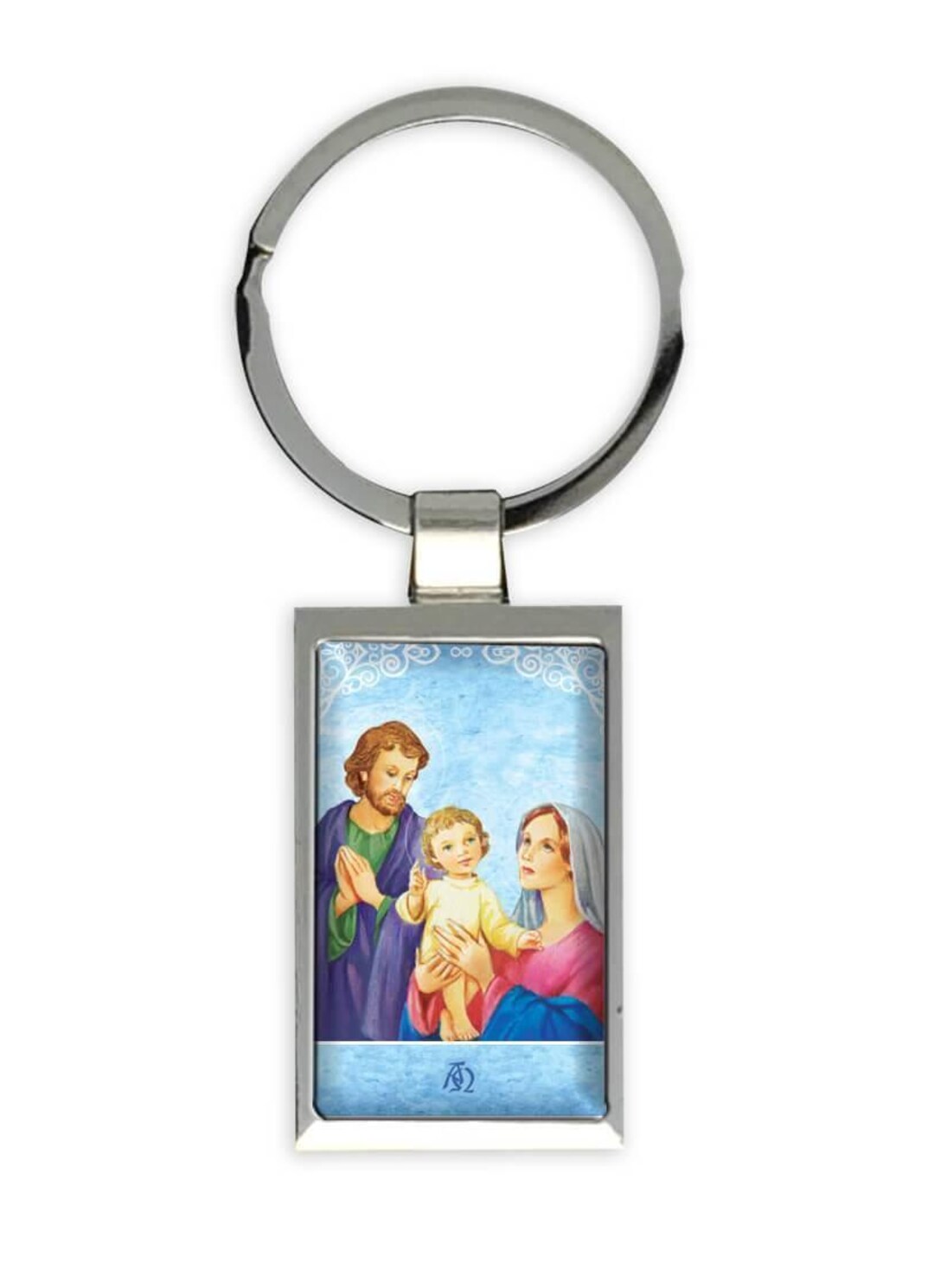 Holy Family Gift Rectangular Keychain Catholic Religious Virgin Saint ...