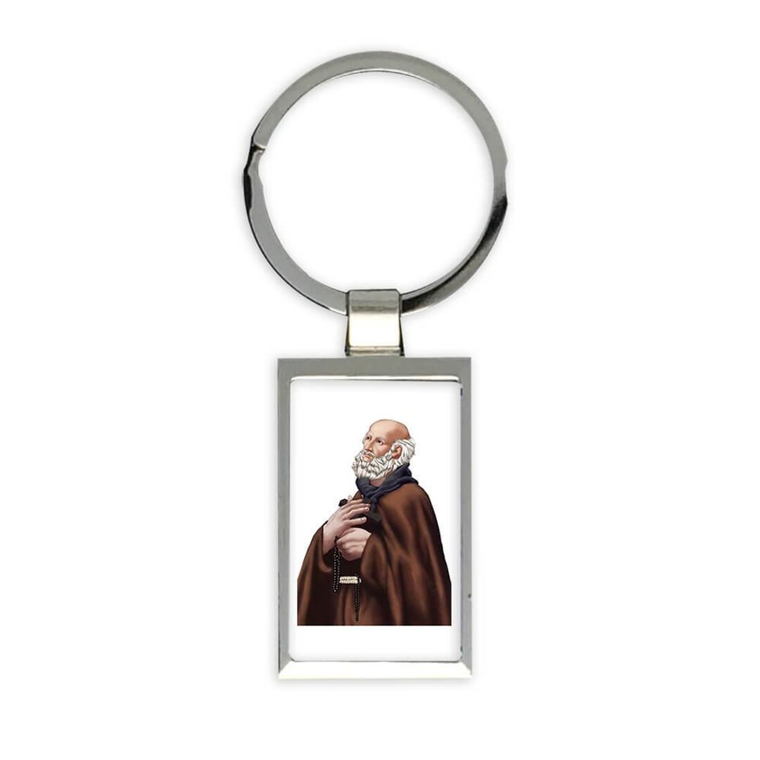 Saint Ignatius of Santhia Gift Rectangular Keychain Christian Catholic ...