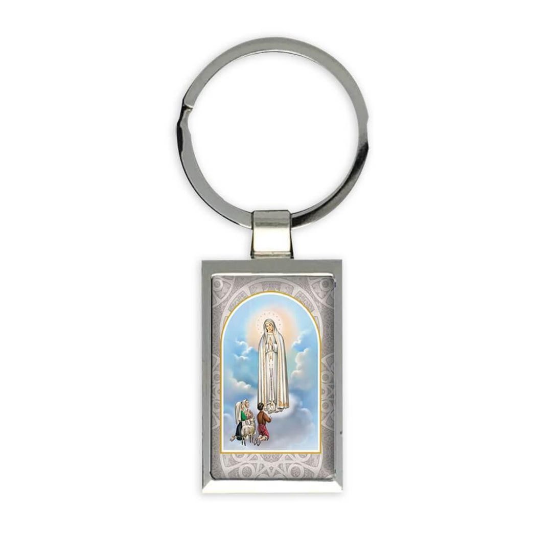 Our Lady of Fatima Gift Rectangular Keychain Catholic Religious Virgin ...