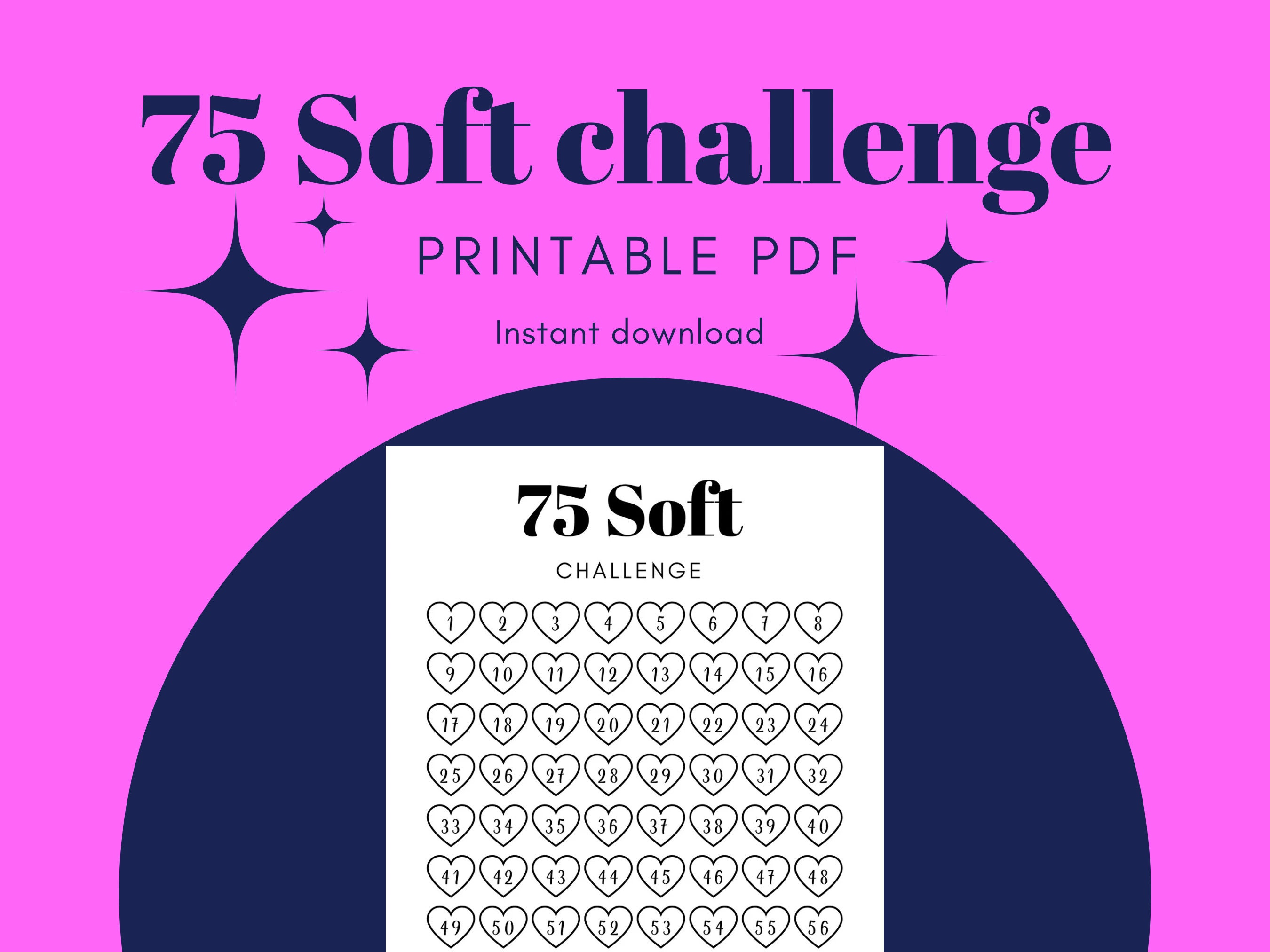 75 Soft Challenge Pdf Printable Tracker - Etsy
